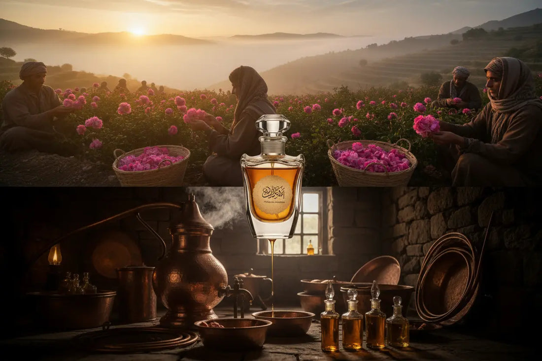 How Ward Taifi is Made: From 10,000 Roses to Your Bottle | Complete ...