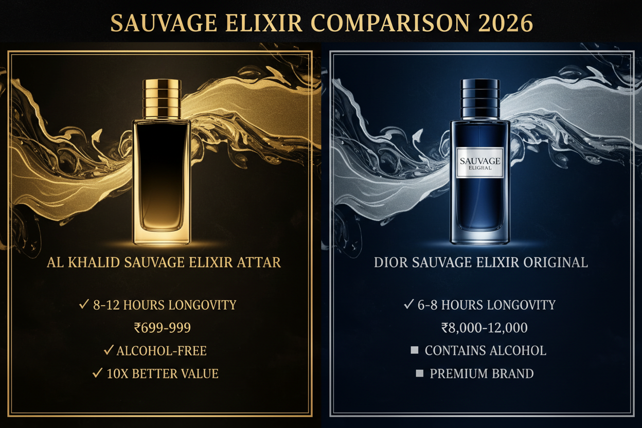Sauvage Elixir Attar vs Dior Original: Affordable Alternative 2026 – AL ...